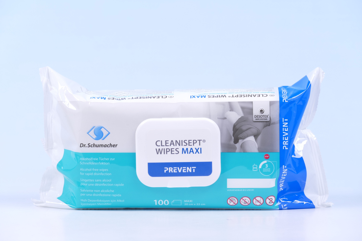 Desinfektionstücher Dr. Schumacher Cleanisept Wipes Maxi, alkoholfrei